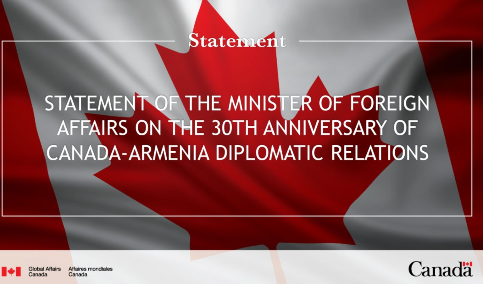 Statement of the Minister of Foreign Affairs on the 30th anniversary of ...